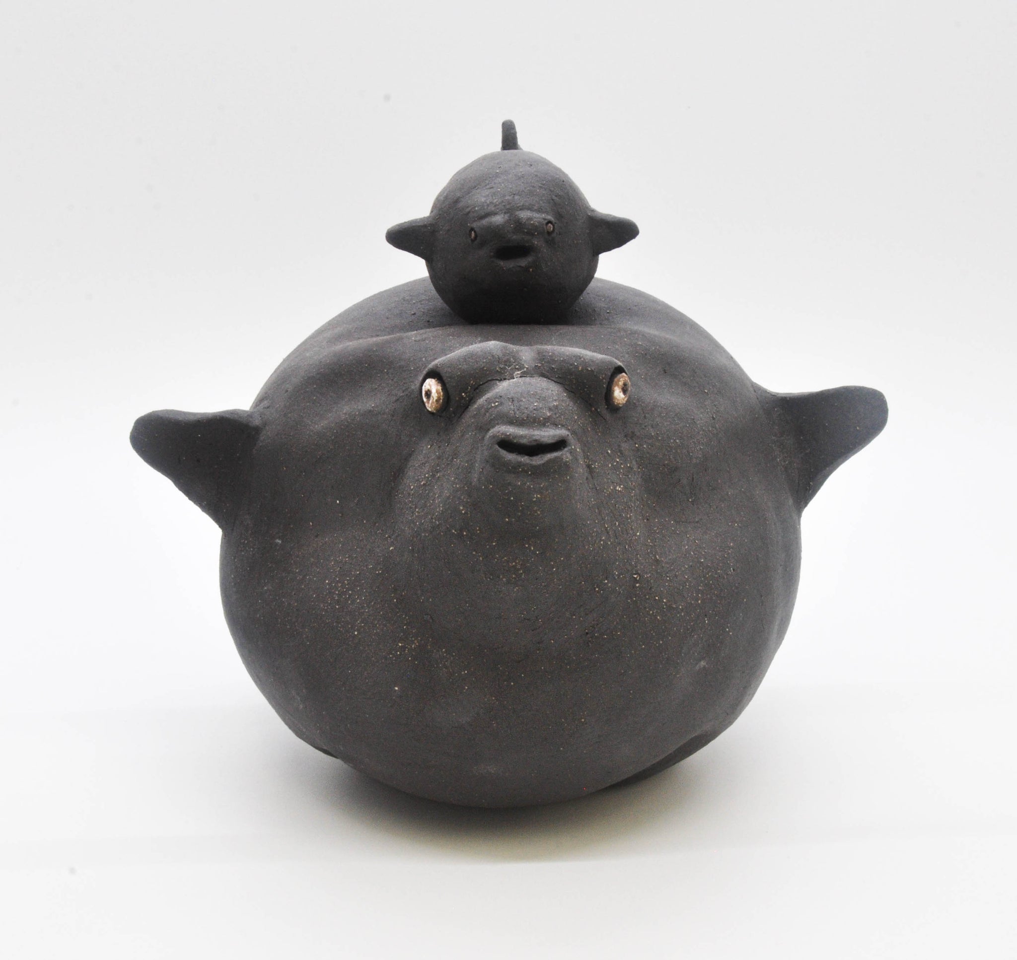 Black Abo + Mini Abo Sculpture – Puffabo